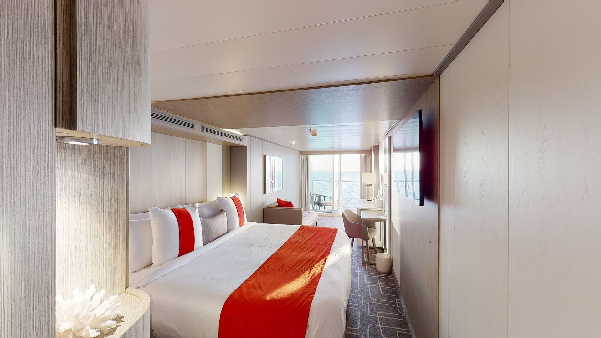 Celebrity Beyond Sunset Veranda Stateroom Virtual Tour - by Nuvo360