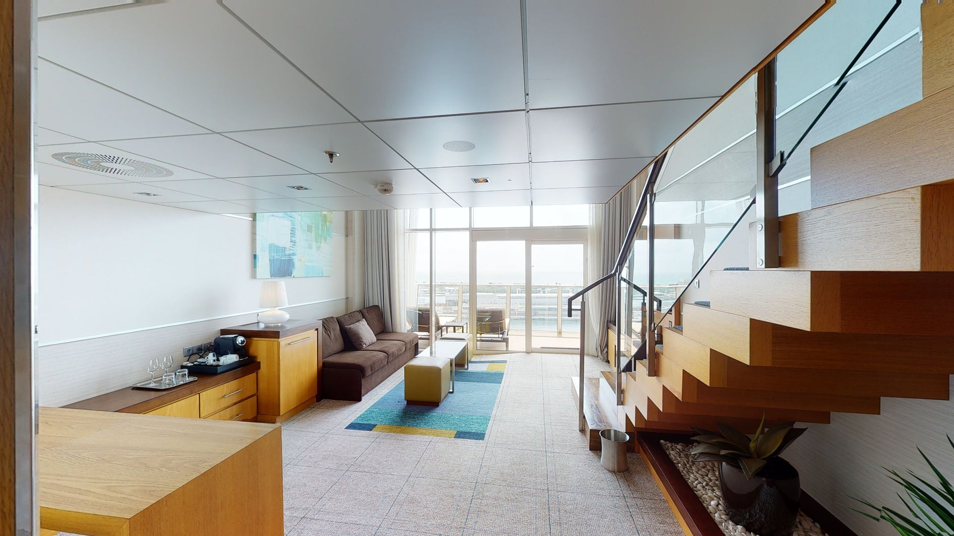Allure of the Seas - Crown Loft Suite Accesssible Virtual Tour - by Nuvo360