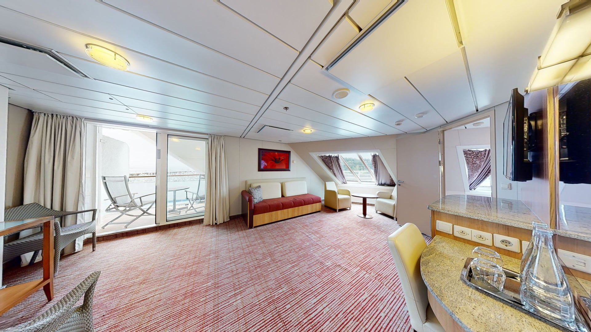 Ultra Deluxe Veranda Stateroom Virtual Tour - Created by Nuvo360